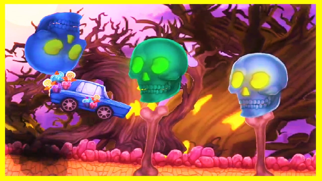 Halloween Cars | Race In A Spooky Trick-Or-Treat Forest | Halloween ...
