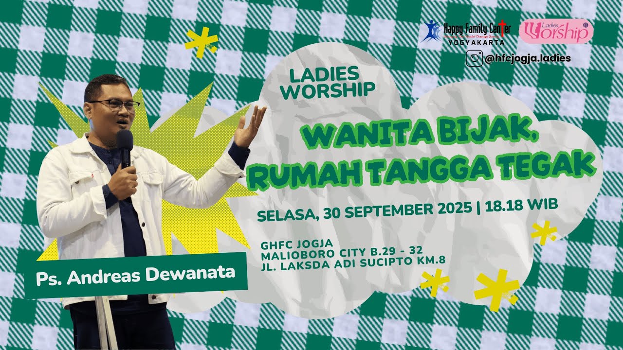 IBADAH LADIES WORSHIP | 30 SEPTEMBER 2025 | Pk. 18.18 WIB | Ps. ANDREAS ...