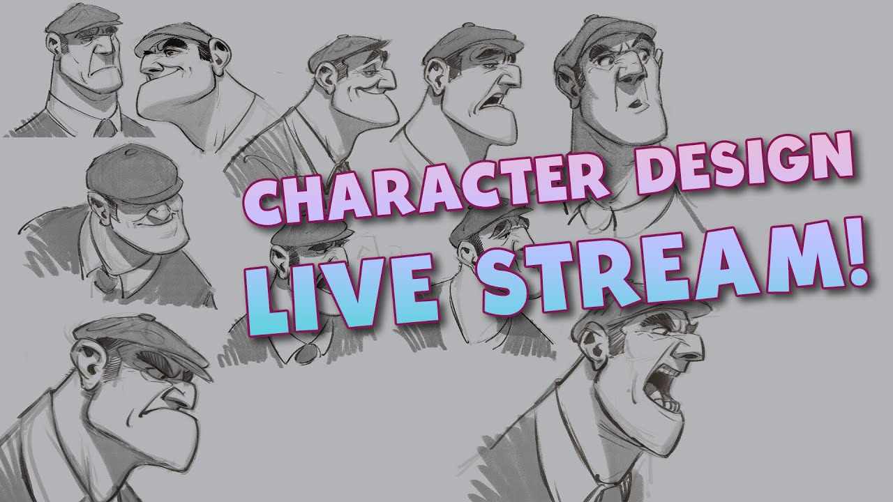 Character Design Live Stream Part 1 - YouTube
