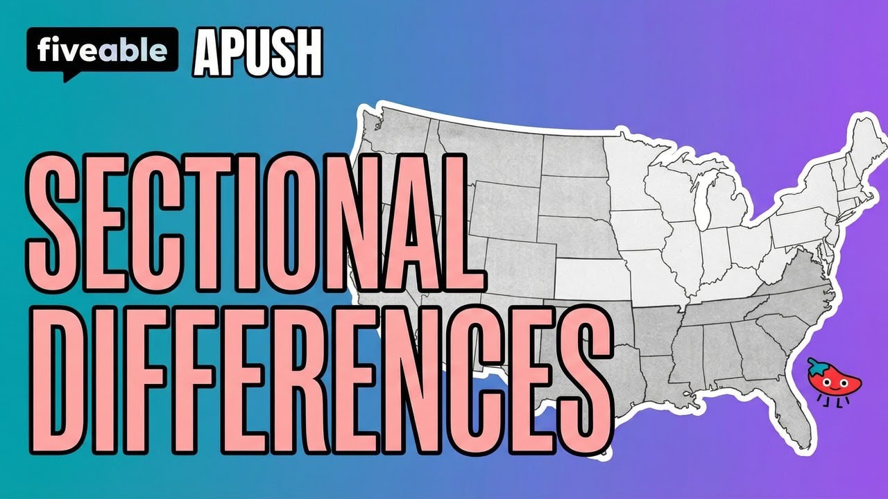 APUSH - Sectional Differences & Road to Civil War | Fiveable Cram Archive
