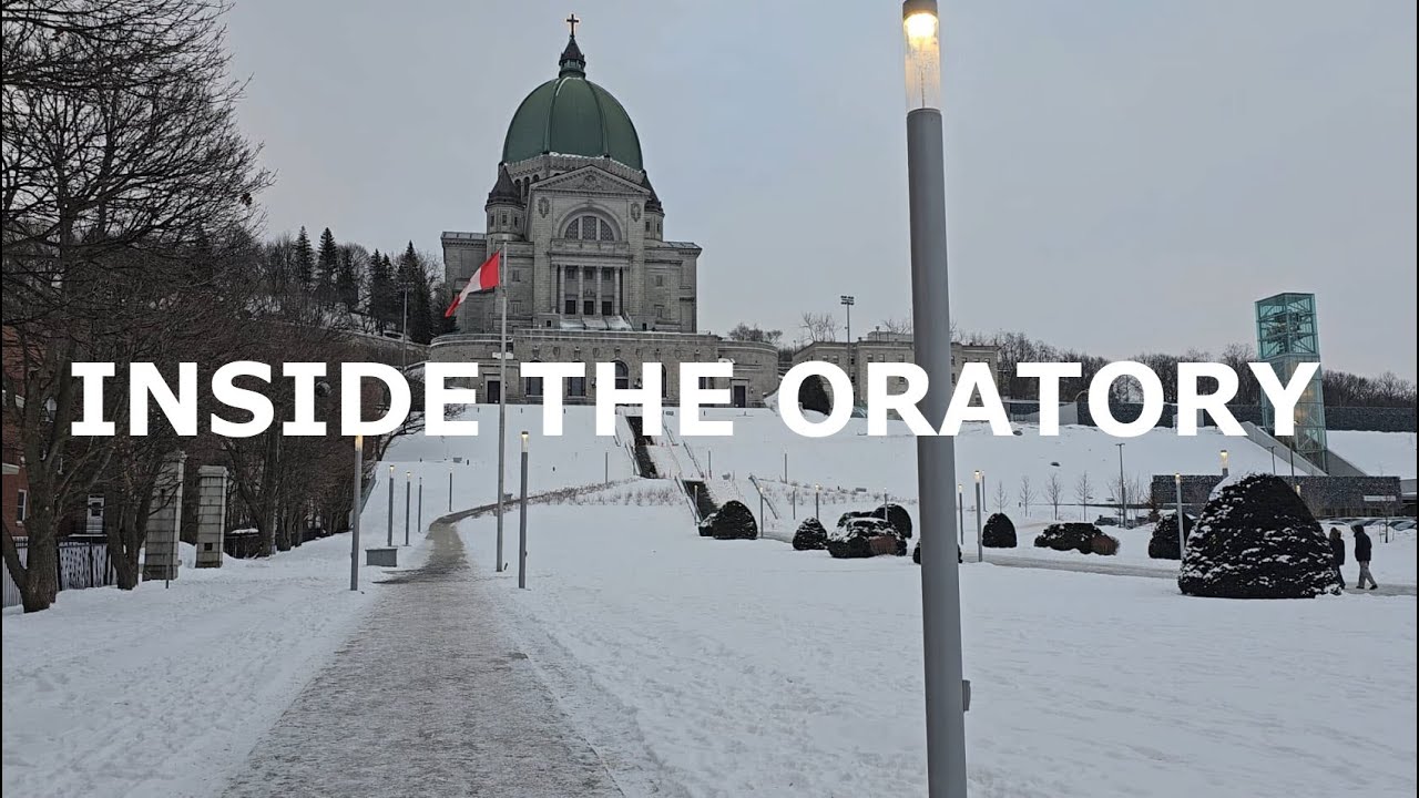 St. Joseph’s Oratory in Winter ️ | Snowy Walk, Grand Stairs & Ground ...