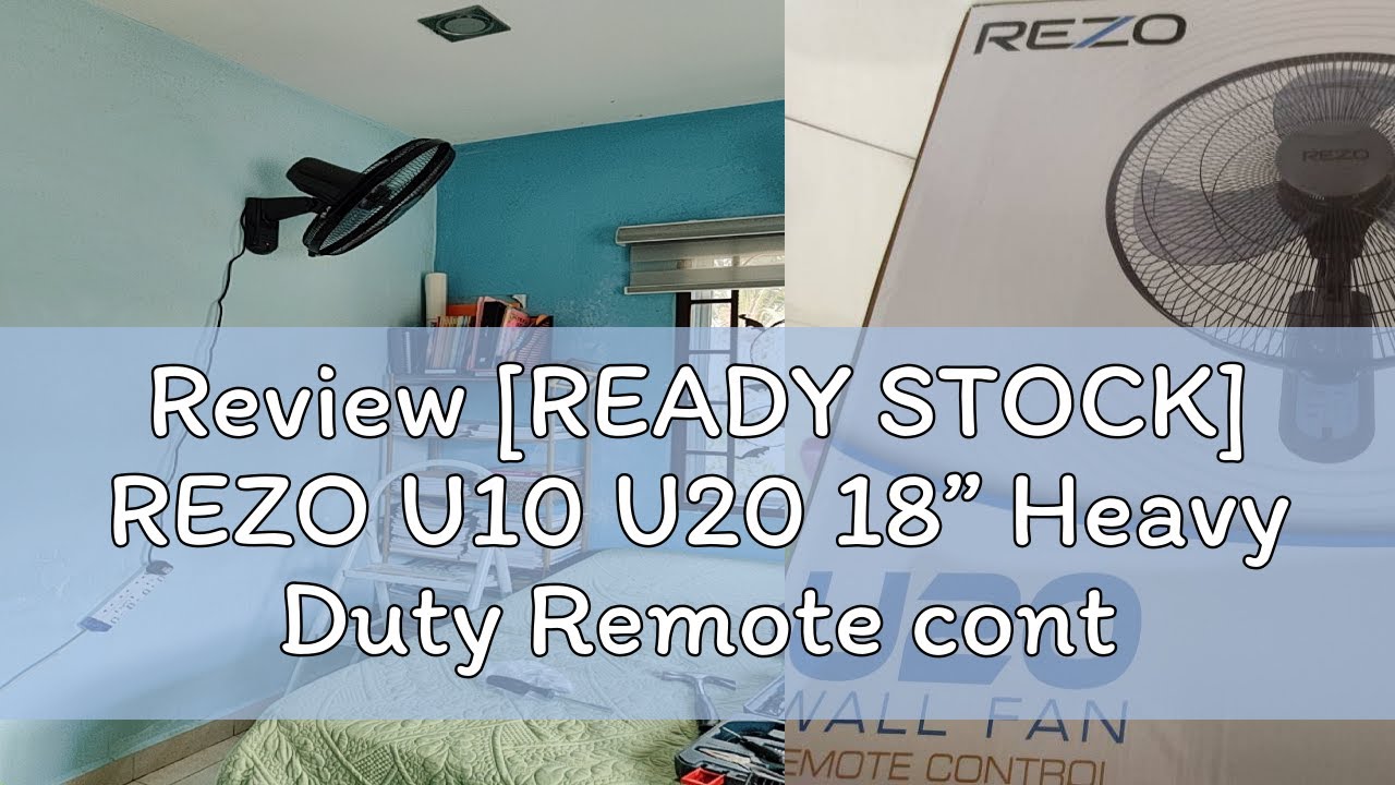 Review [READY STOCK] REZO U10 U20 18” Heavy Duty Remote control Wall ...