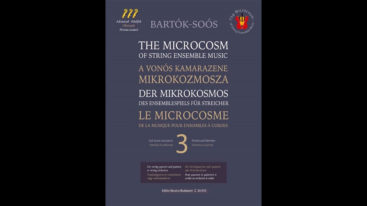BARTÓK Béla: Accents (Mikrokosmos No. 57) – Arranged by SOÓS András ...