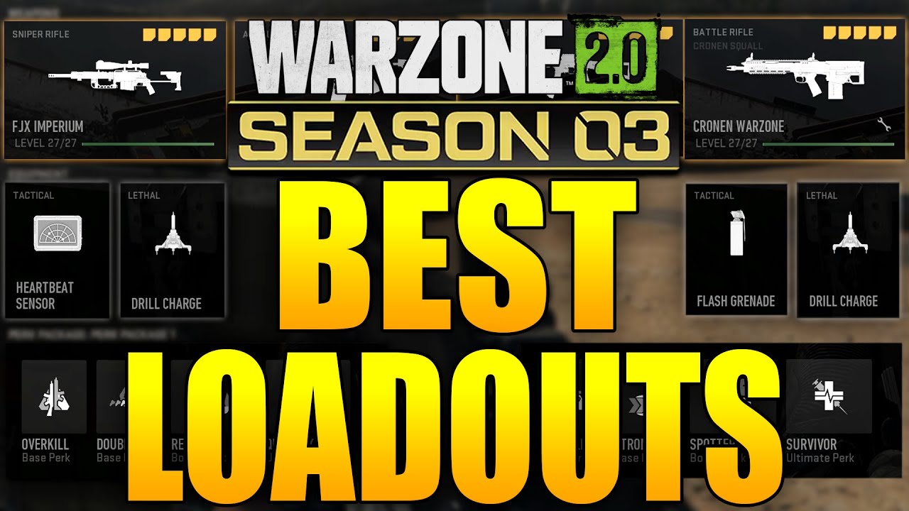 WARZONE 2: Top 5 BEST META LOADOUTS For Season 3! (WARZONE Best Setups ...