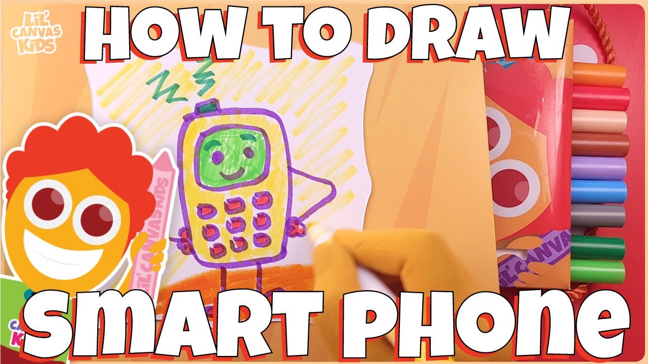 Draw a Smart Phone Friend 📱😄 | Fun Drawing for Kidss - YouTube