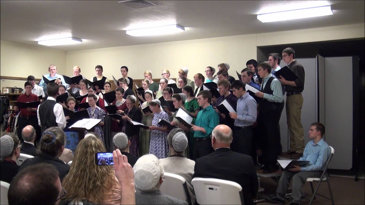 2016 Dunkard Brethren Bible School Choir--Just Over Yonder - YouTube