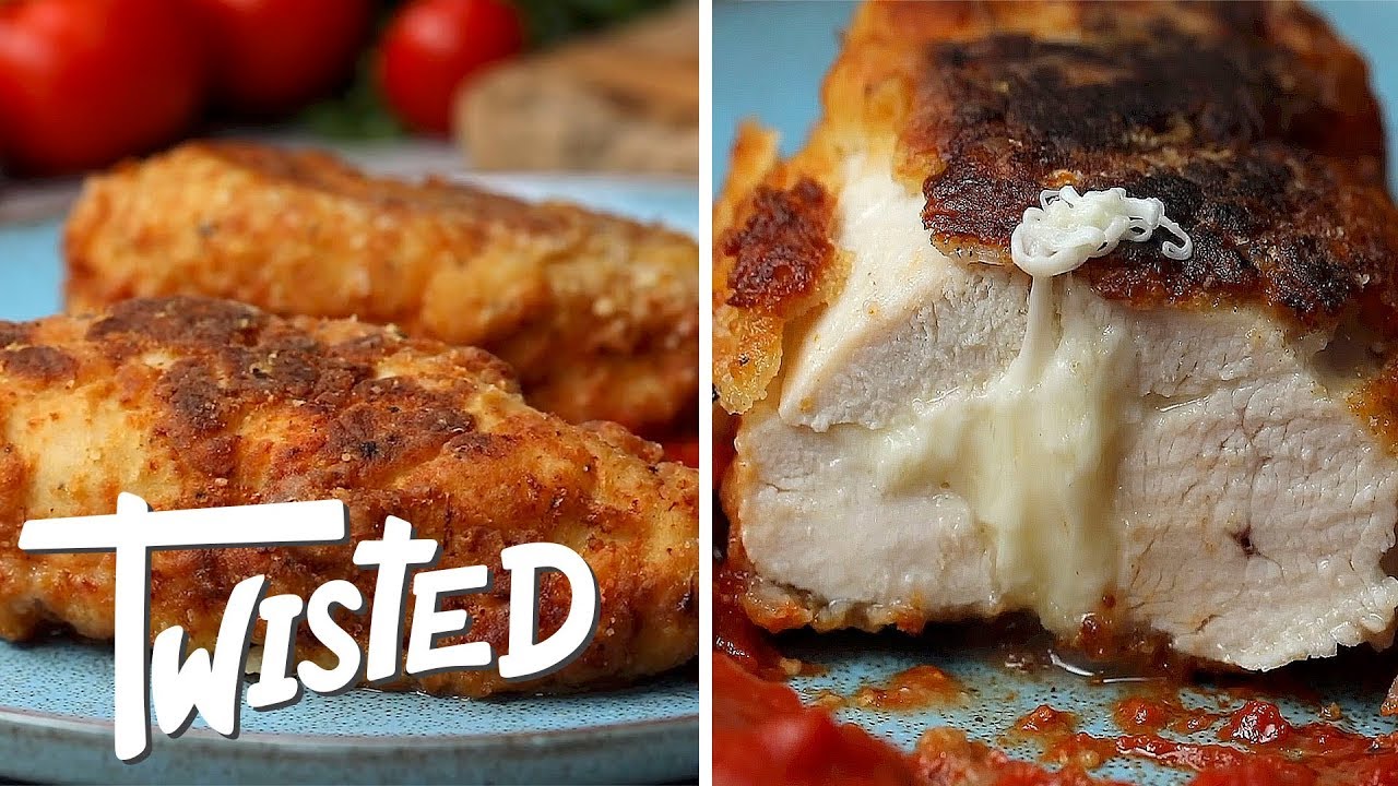 Homemade Stuffed Fried Chicken Parmesan - YouTube