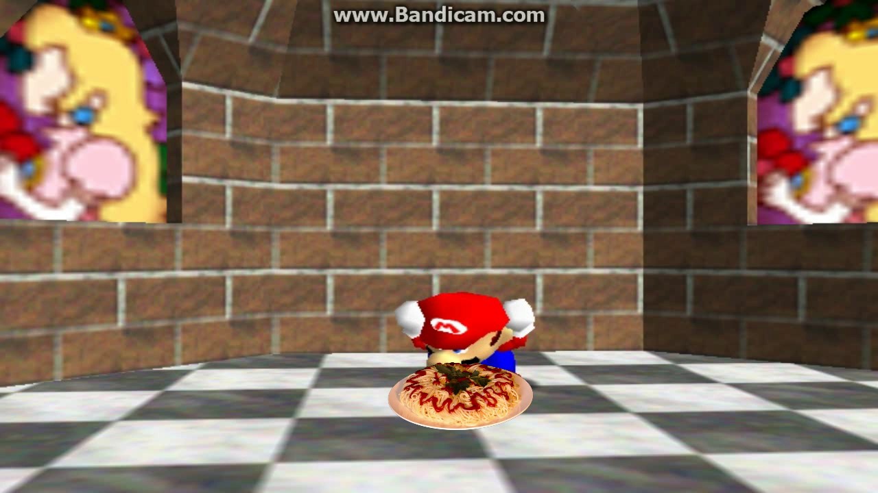 Mario is eating a spaghetti! - YouTube