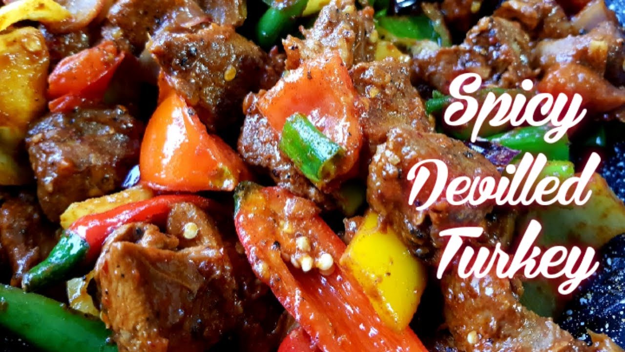 Spicy devilled turkey | devilled turkey | allSuvai Recipes | devilled ...