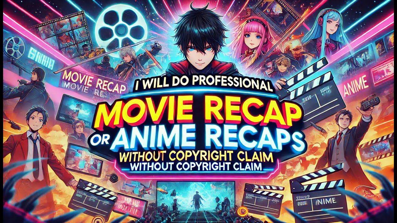 I will do professional movie recap or anime recap videos without ...