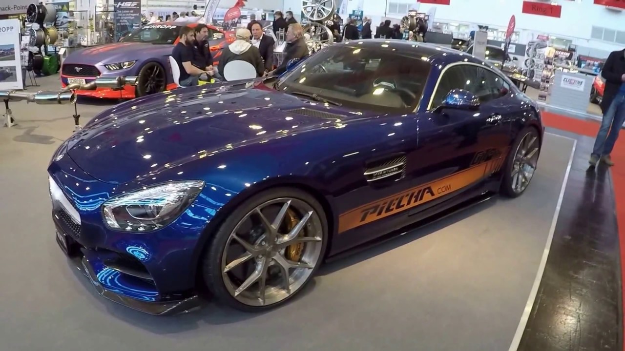 MERCEDES BENZ AMG GT-S PIECHA GT-RSR V8 BITURBO BLUE COLOUR WALKAROUND ...