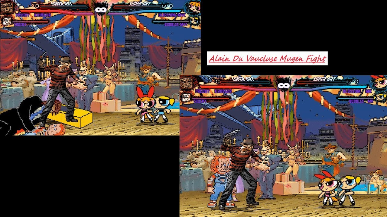 Mugen : Freddy Krueger & Chucky Vs Blossom & Bubbles (Two Battle ...
