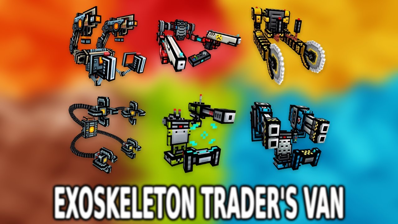 Exoskeleton Trader’s Van - Review | Pixel Gun 3D - YouTube