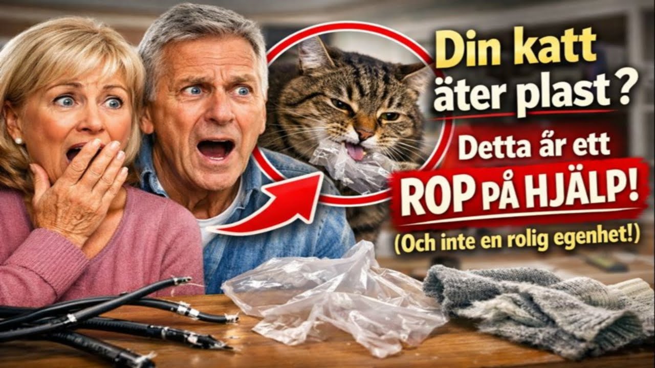 Din katt äter plast? 🙀 Detta är ett ROP PÅ HJÄLP (och inte en rolig ...