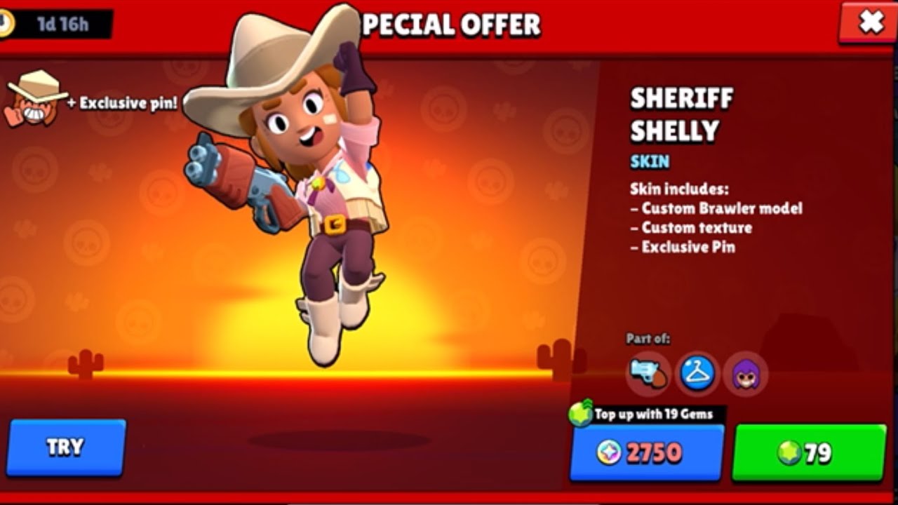 Sheriff SHELLY New Skin! - YouTube
