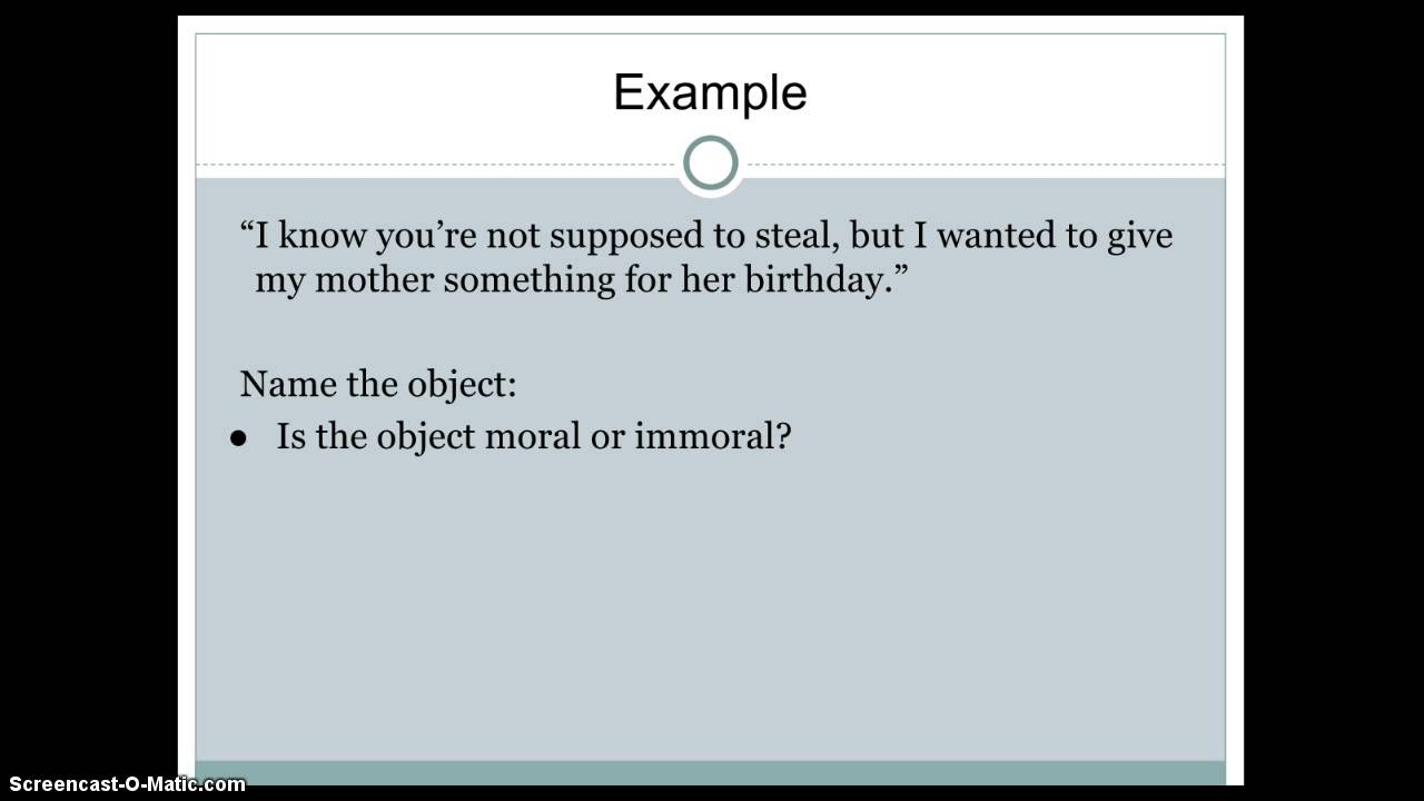 Determining the Morality of Human Acts - YouTube