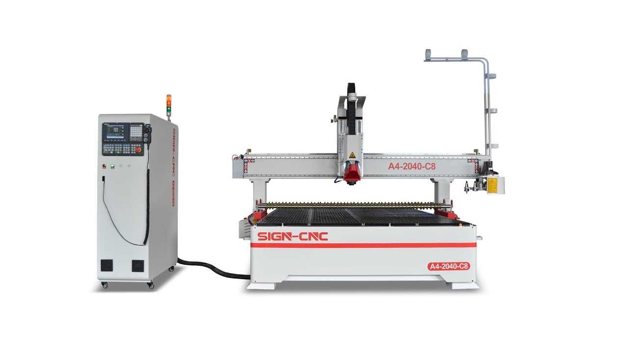 SIGN-CNC A4-2040-C8 Carousel Auto Tool Changer With Pressure Wheel for ...