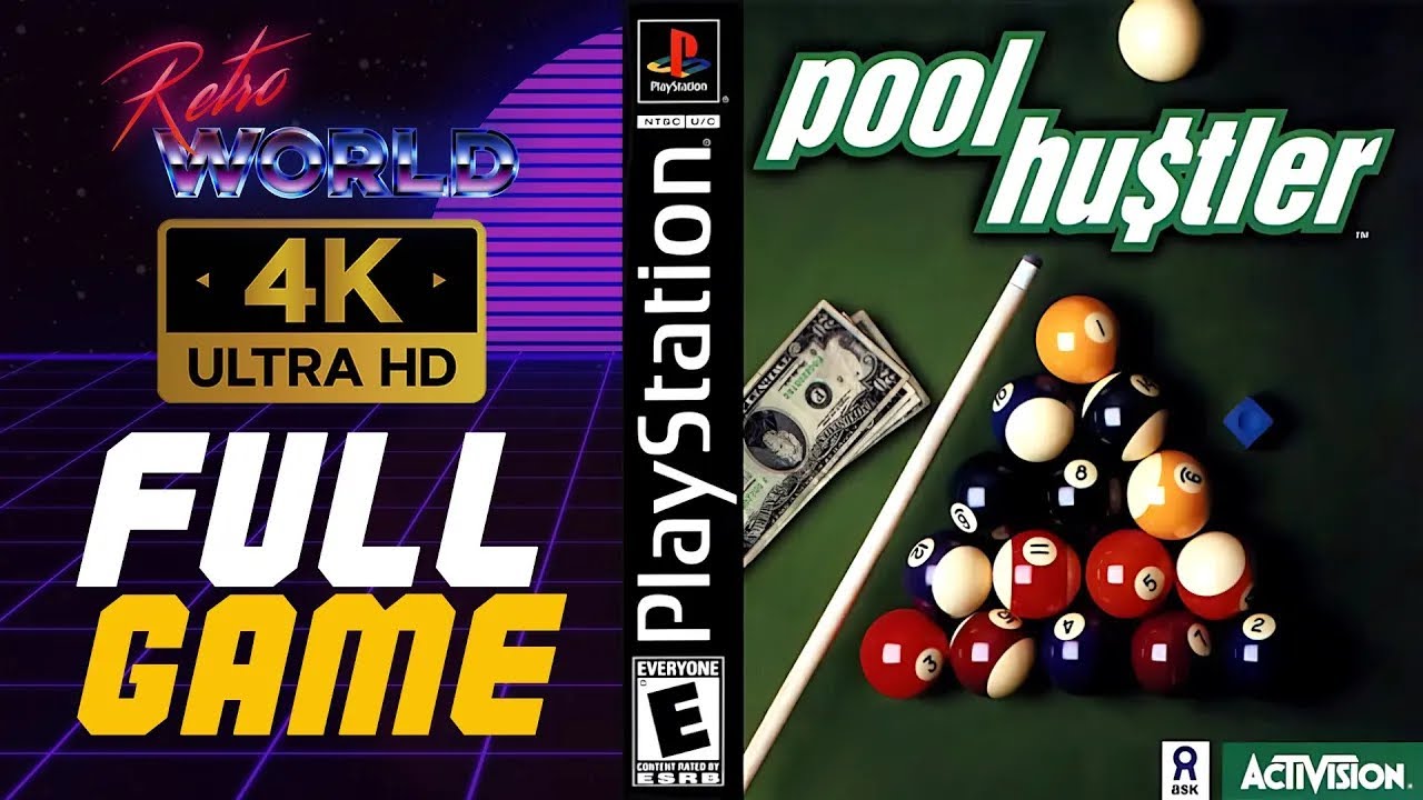 Pool Hustler (PS1) | Nine Ball, Rotation, 14 - 1 | No Commentary 4k ...