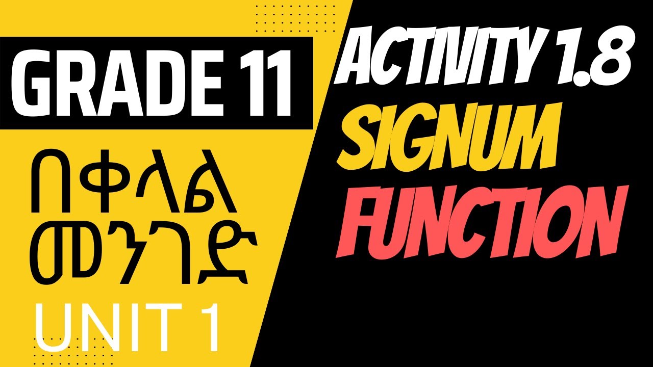 Signum Function Sign Function Activity 18 Youtube 3588