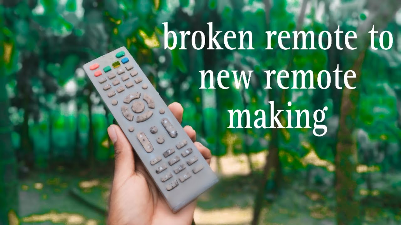 broken remote to new remote making at home from pvc pipe - YouTube