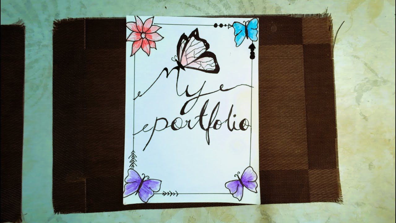 PORTFOLIO FRONT PAGE DESIGN - YouTube