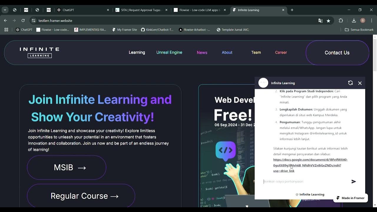 4312011031 Demo Aplikasi Chatbot - YouTube