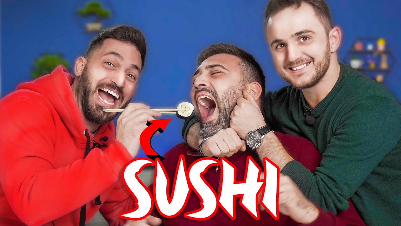 Δοκιμάζουμε για Πρώτη φορά Sushi (Μην το δείτε αν τρώτε) - YouTube