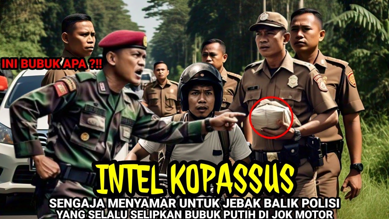 INTEL KOPASSUS JEBAK BALIK POLISI YANG SELALU SELIPKAN BUBUK PUTIH DI ...