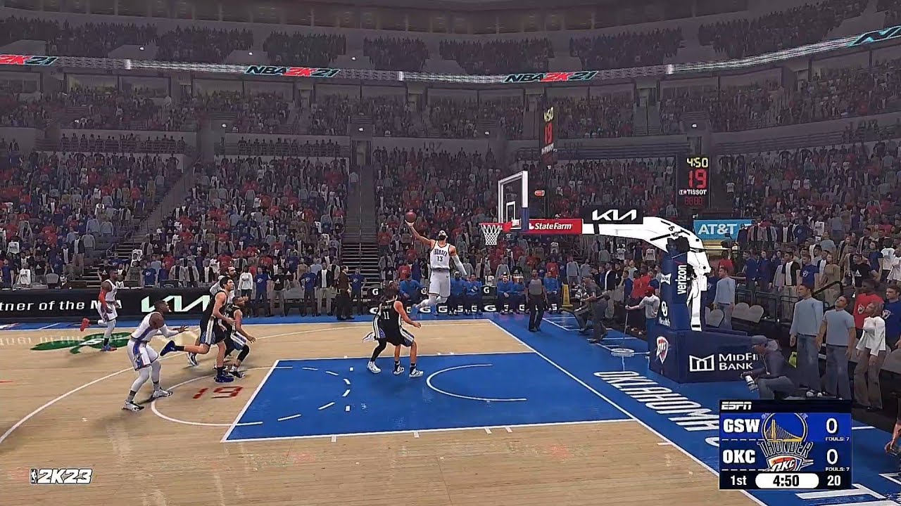 NBA 2K14 - 2K23 MOD Russell Westbrook to Paul George Alleyoop🔥 8k ...