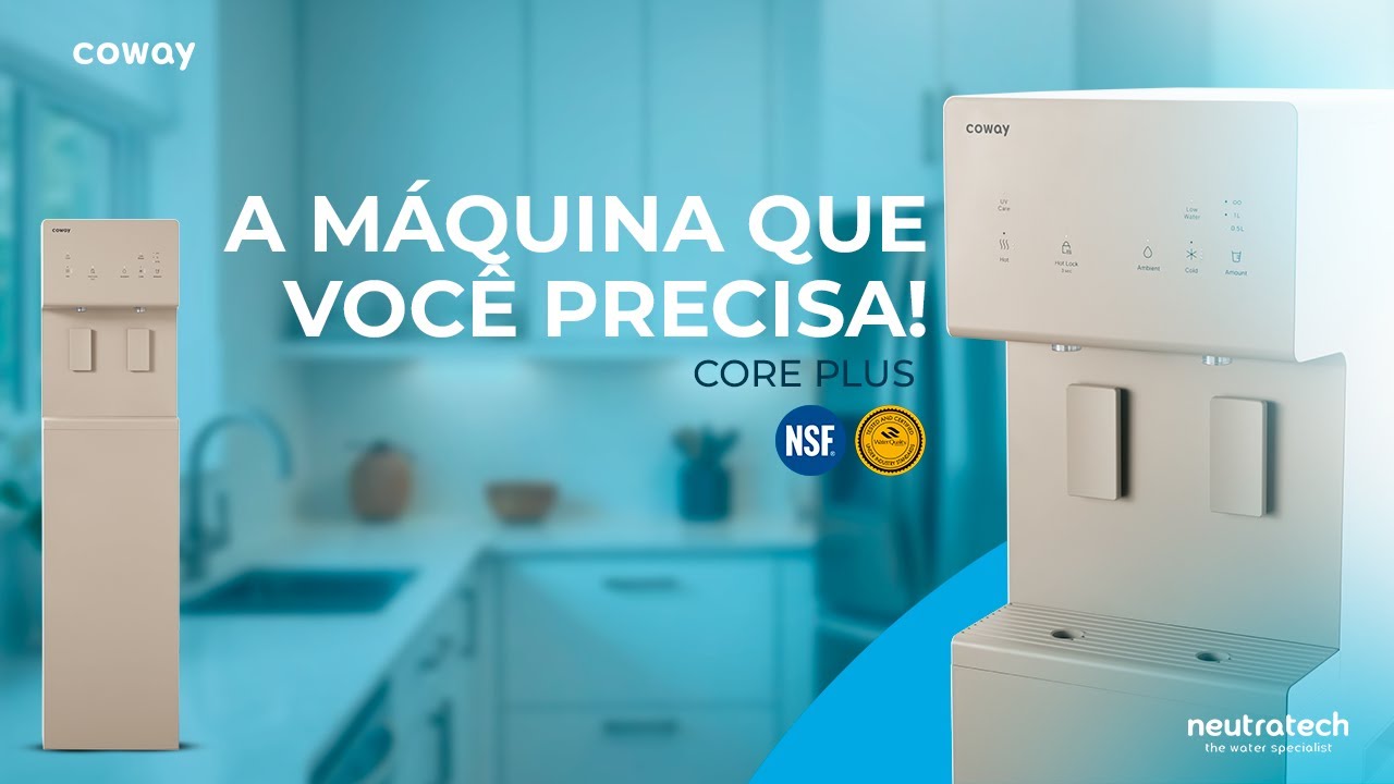 Conheça a Core plus da coway - YouTube