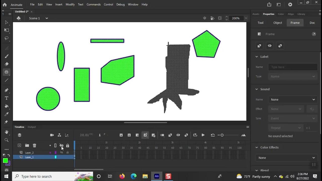 Tools Dan Trik Dalam Mengambar Objek di Adobe Animate 2021 - YouTube