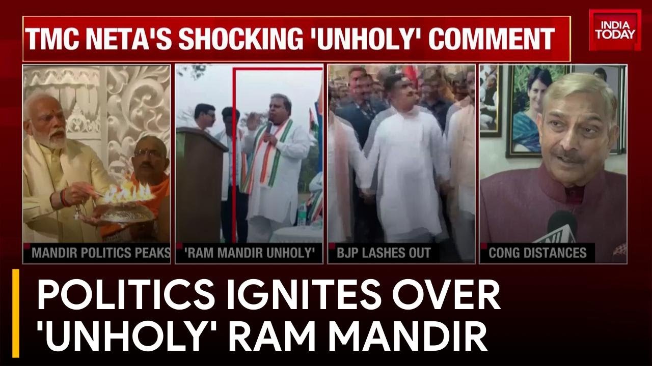 TMC MLA Sparks Controversy: Calls Ram Mandir Unholy - YouTube