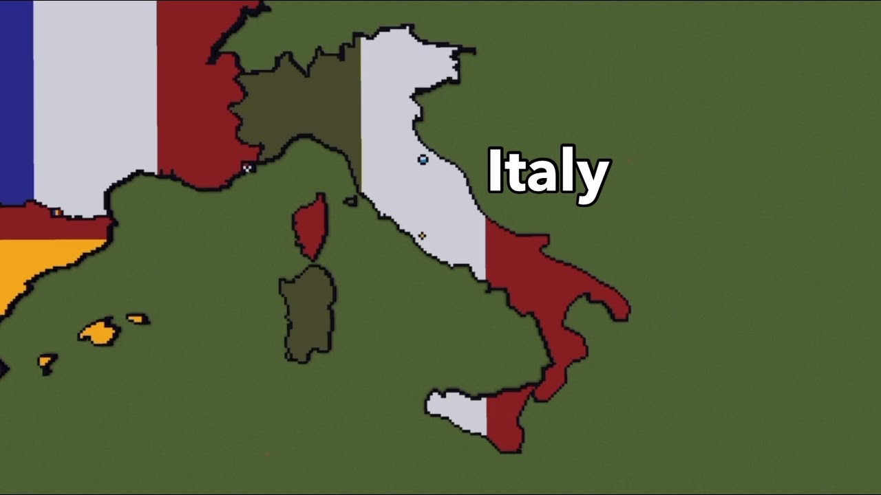 World Flag Map - Part 4: Italy, The Vatican & San Marino - YouTube