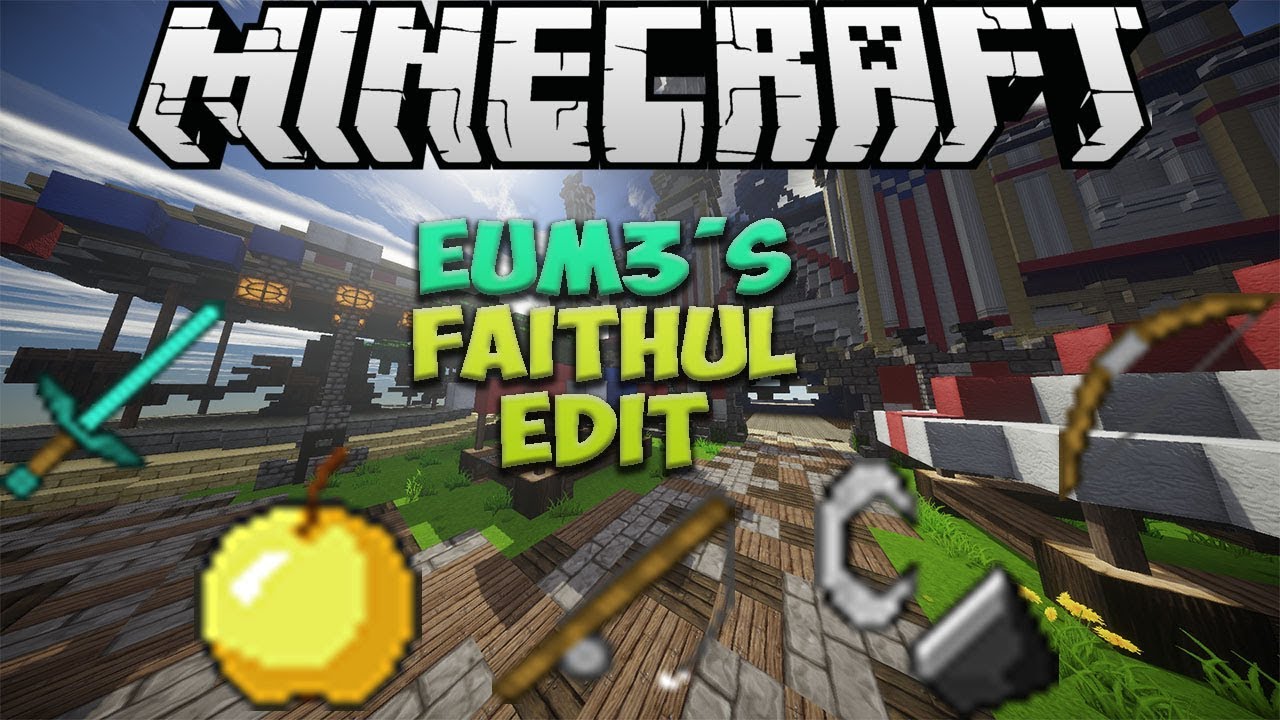 Minecraft - Texture Pack Review : Eum3's PvP Faithul Edit - YouTube