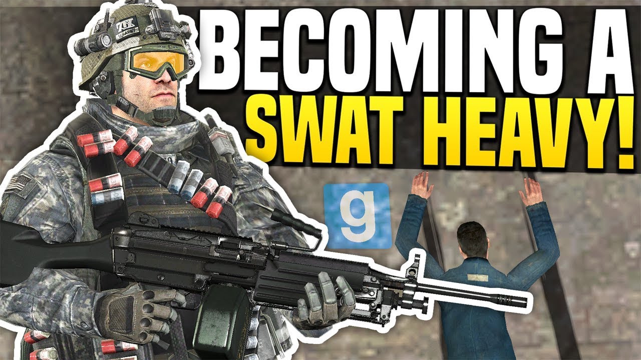 BECOMING A SWAT HEAVY - Gmod DarkRP | One Man Army! - YouTube
