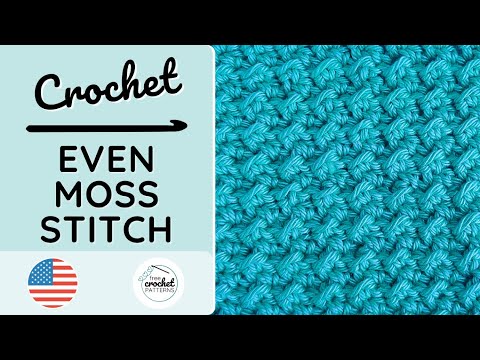 Even Moss Stitch | Crochet Stitch