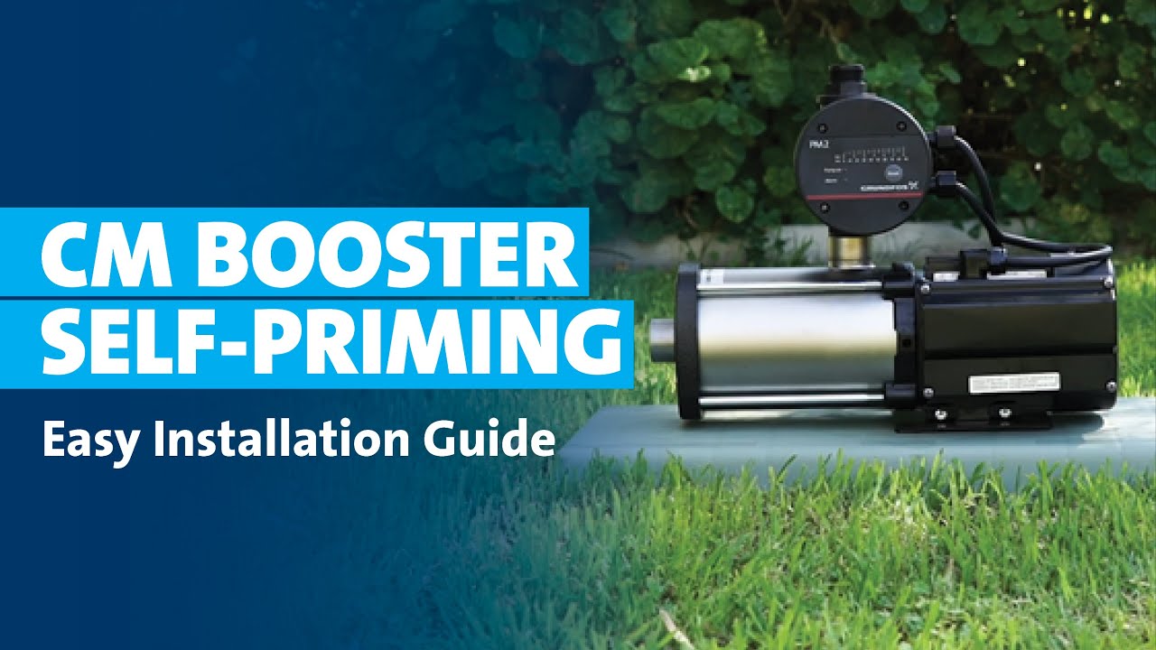 Grundfos CM Booster Self Priming - Easy Installation Guide - YouTube