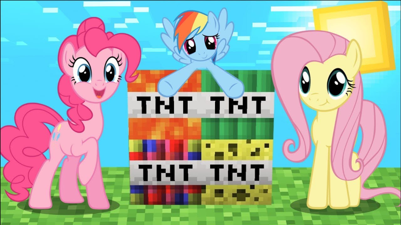 My little pony found a new TNT in Minecraft - YouTube