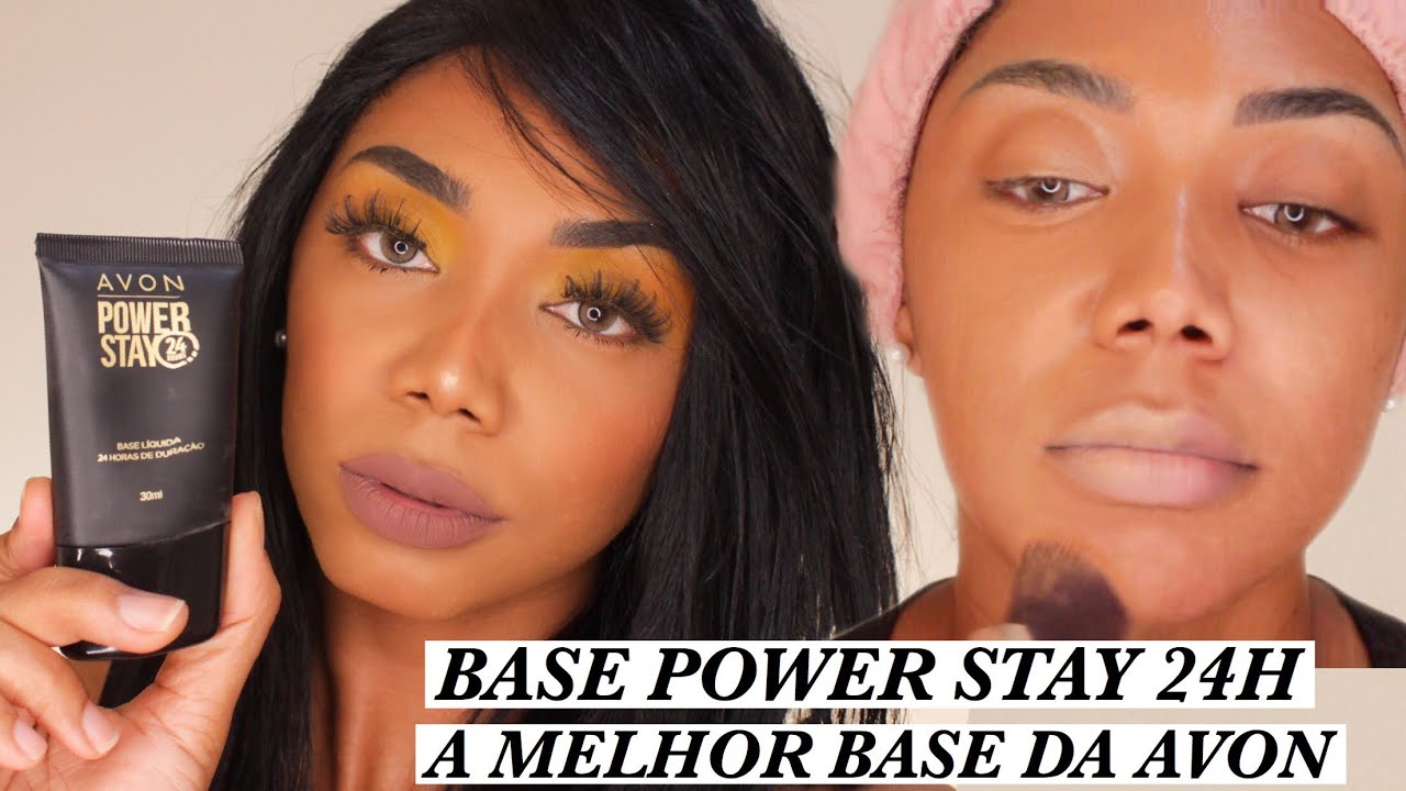 BASE DA AVON POWER STAY 24 HORA COR MEL - YouTube