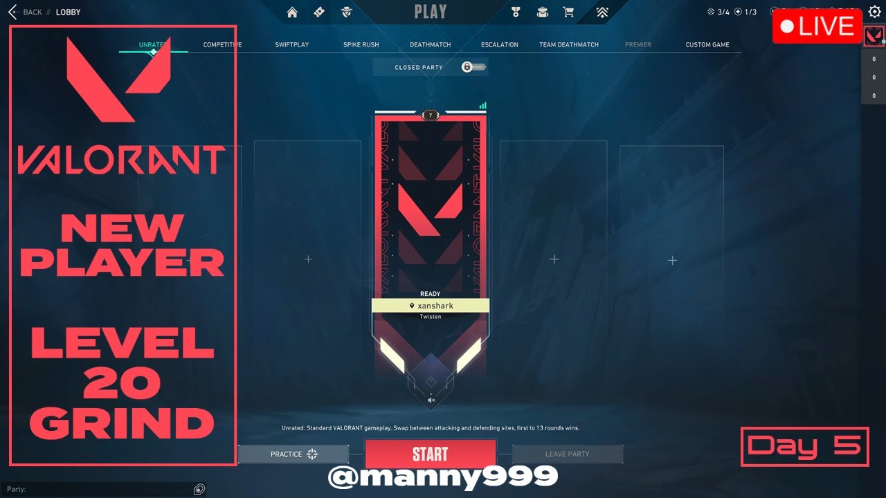 Valorant new player level 20 grind! - YouTube