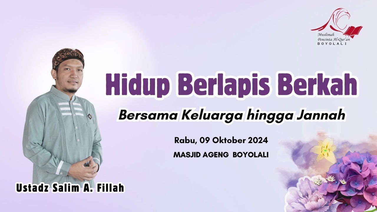 🔴 #livestream | Hidup Berlapis Berkah bersama Keluarga hingga Jannah ...