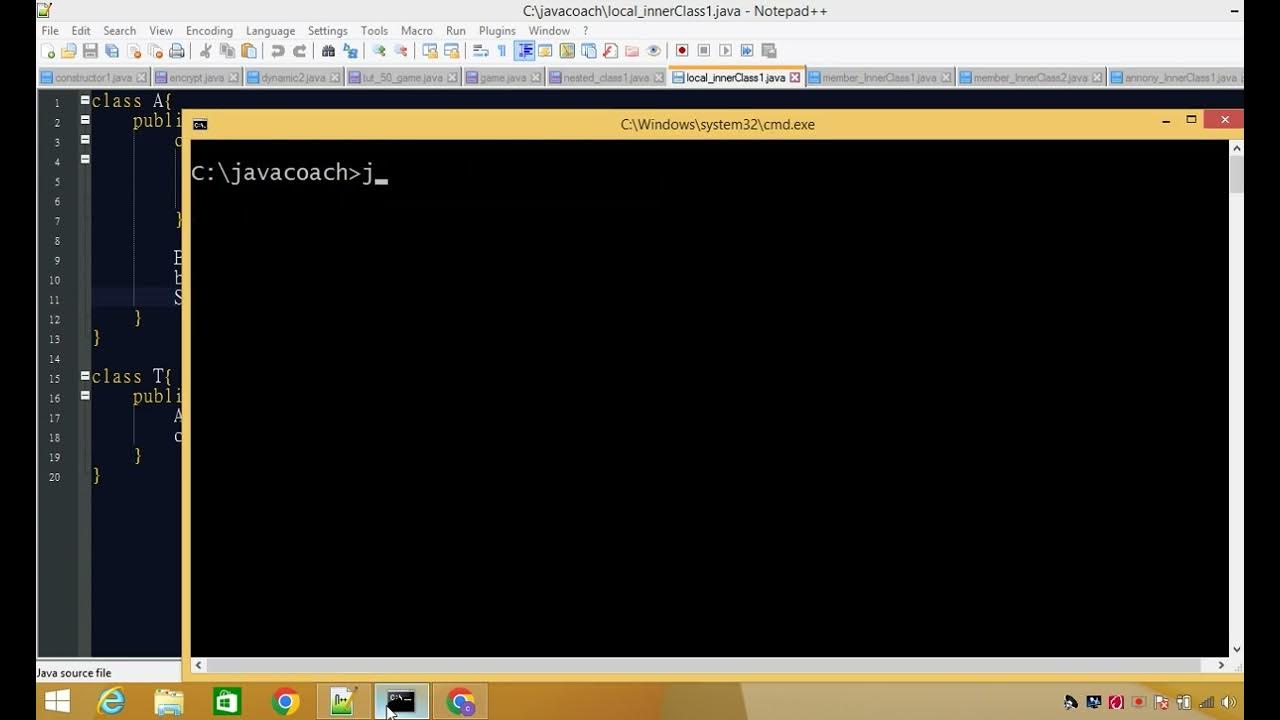 Local inner class using Java - YouTube