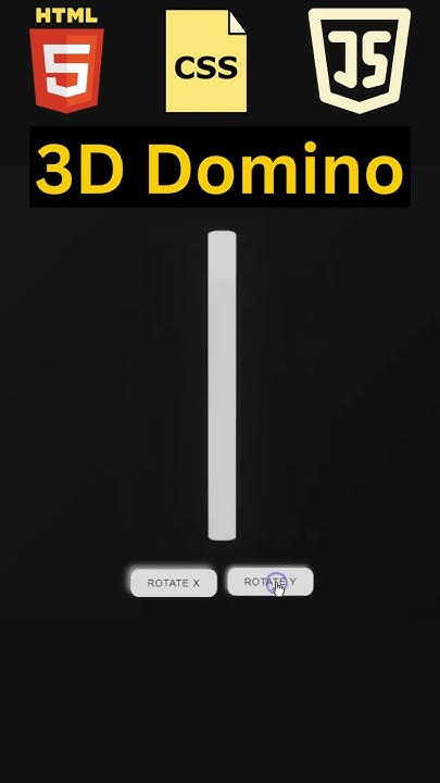 CSS 3D Domino Design | #css #html #javascript #3d #domino #dominos #css3 #animation #code # ...