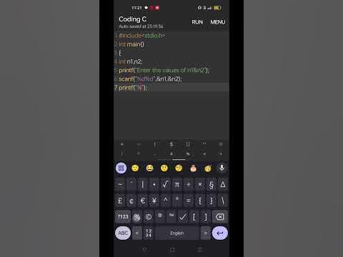 Addition of two numbers using C #coding #codingchallenge #programming #clanguage #coder # ...