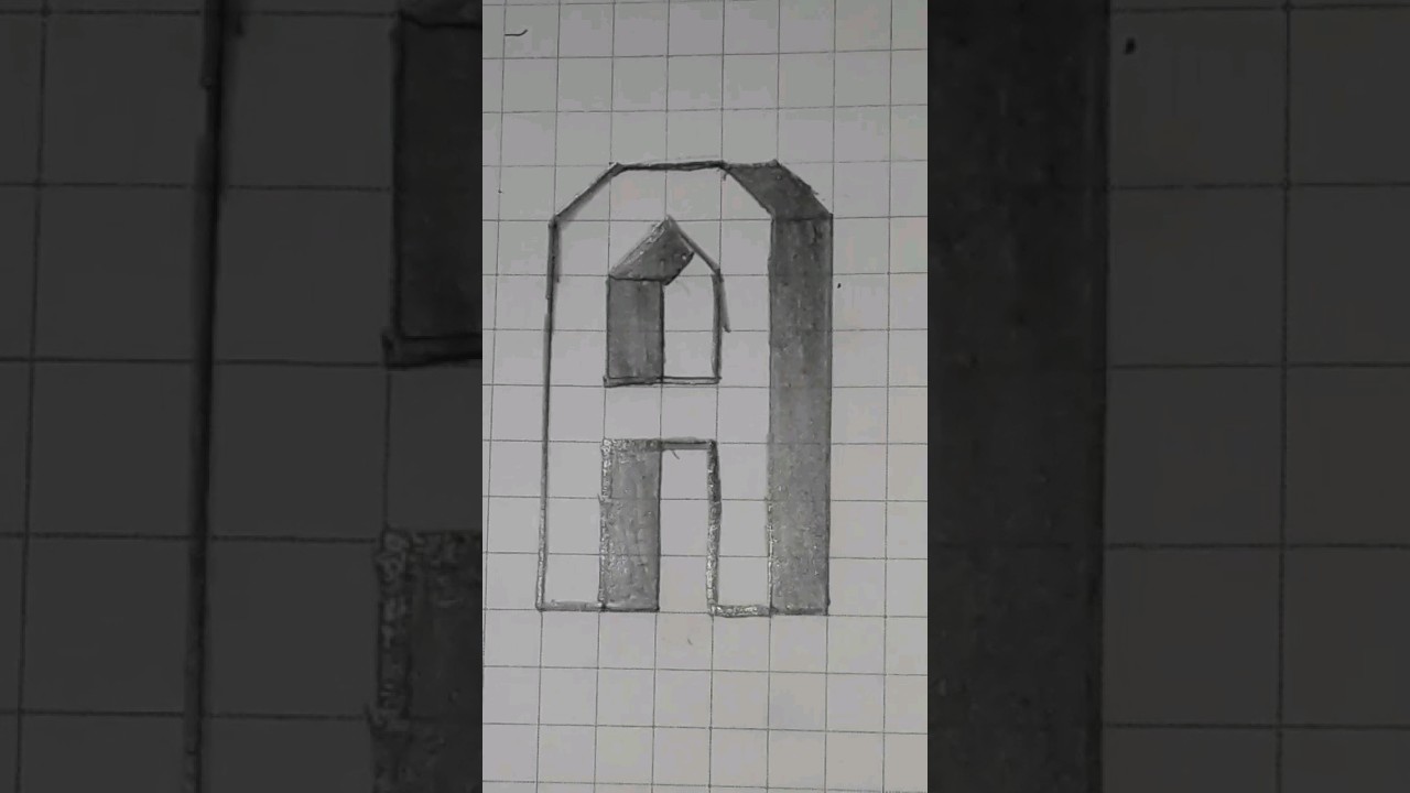 How to draw A letter.:tutorial #shorts - YouTube