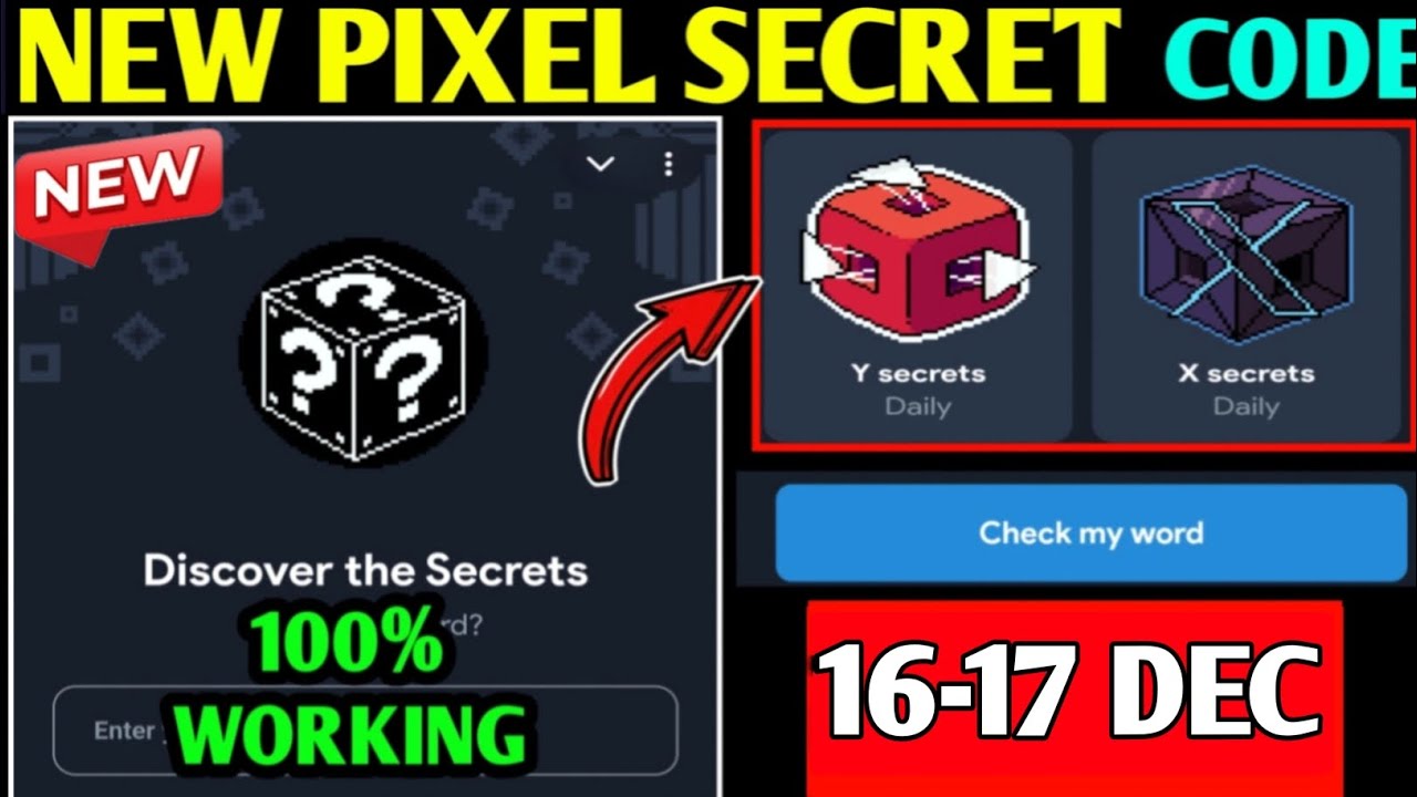 16 December Not Pixel Airdrop Secret Code Today | NotPixel Secrets Code | Not Pixel Secret Word ...