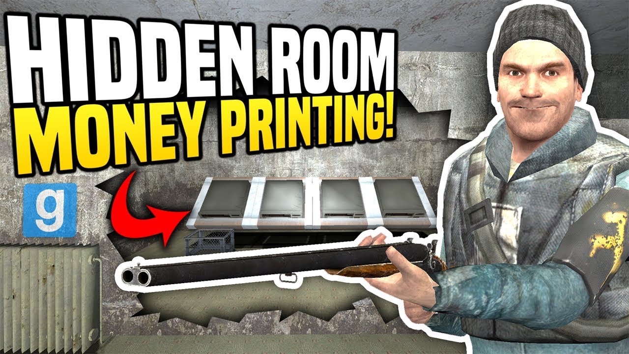 HIDDEN ROOM MONEY PRINTING - Gmod DarkRP | SWAT Raids Me! - YouTube