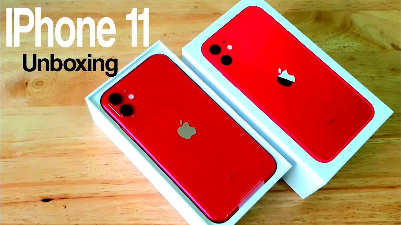 iPhone 11 Red Unboxing In 2019 - YouTube