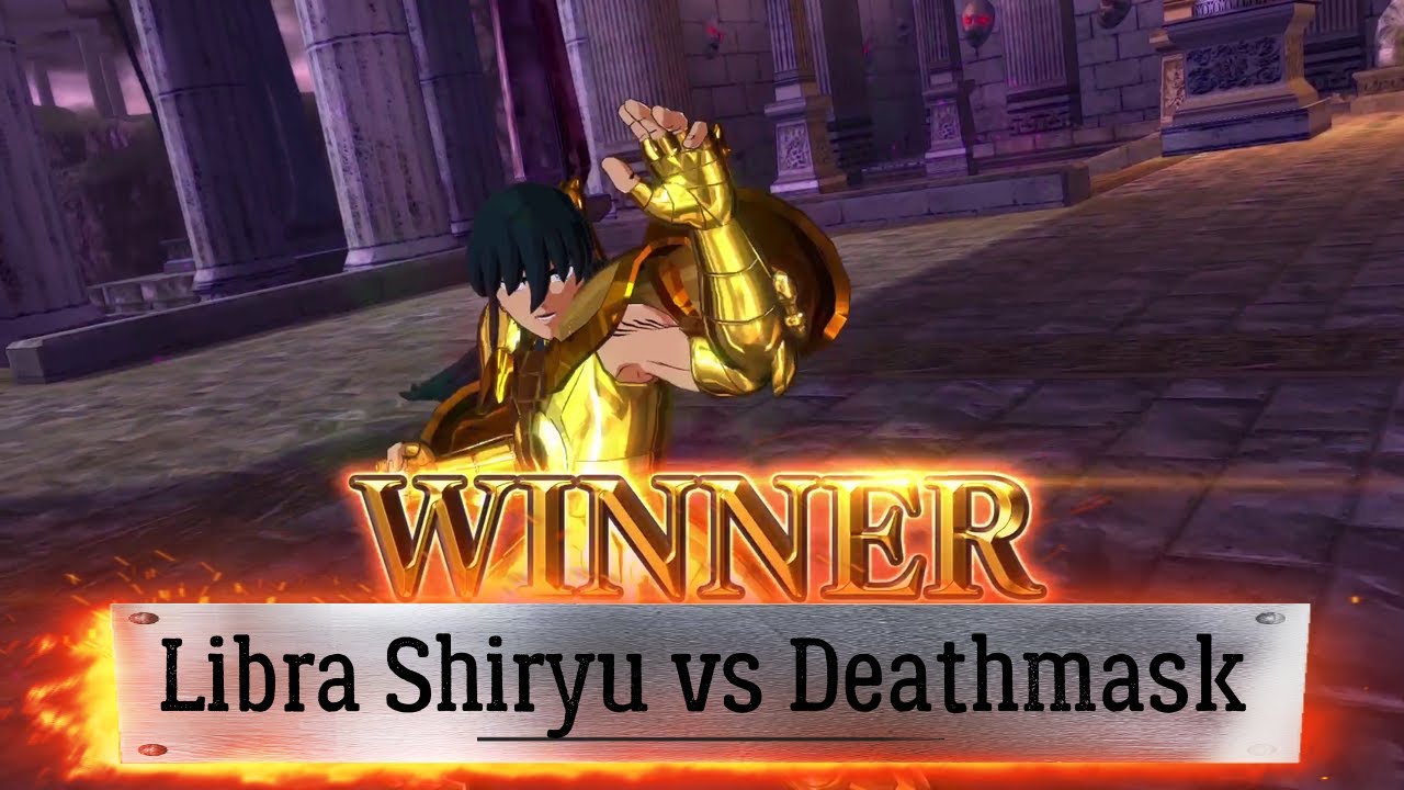 Saint Seiya: Soldiers Soul - Libra Shiryu vs Deathmask (3 Round) - YouTube