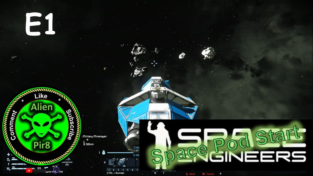 Space Engineers Space Pod Start E1 - YouTube
